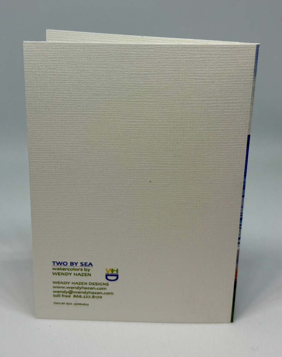 Two by Sea - Coastal | Hand Cut Card – Wendy Hazen Designs