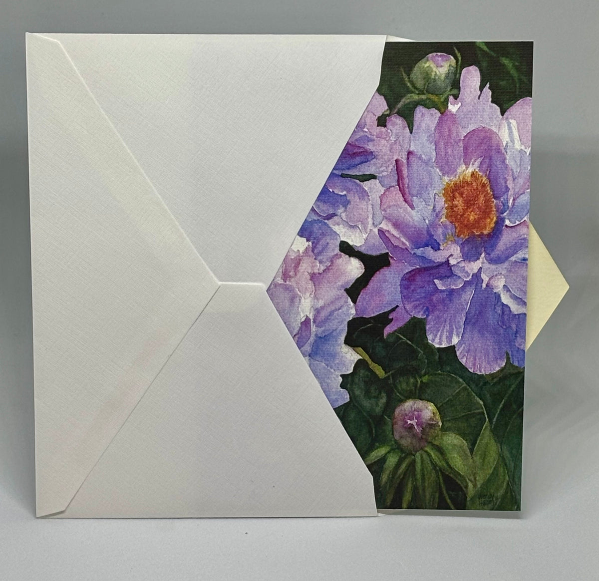Peonies-Floral | Hand Cut Card – Wendy Hazen Designs